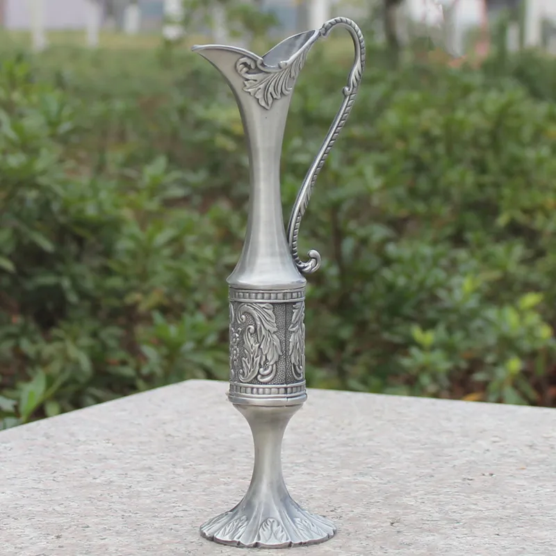 Pewter Plated Metal Flower Vase Decorative Home... From Fuzhengkun, $20 ...