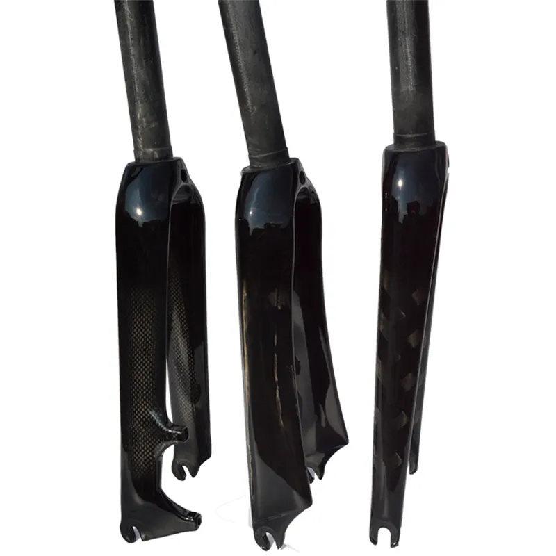 DHgate.com:3K Carbon Fiber Mini Bicycle Fork 20" 1 1/8" Rigid Forks for ...