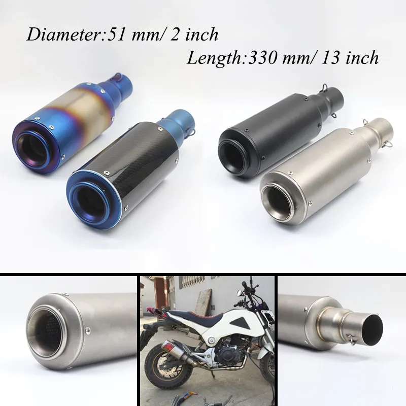 DHgate.com:Motorcycle Exhaust Pipe Muffler: 38-51mm Universal Vent ...