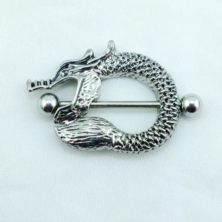 Newly Fashioned Non-Mainstream Stainless Steel Nipple Rings with Retro ...