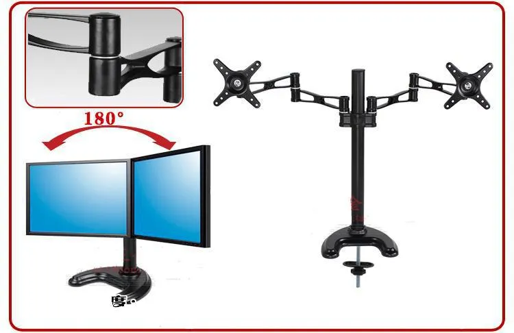 Desktop Computer Monitor Desktop Stand Dual Monitors Bracket 14 26 Inch ...