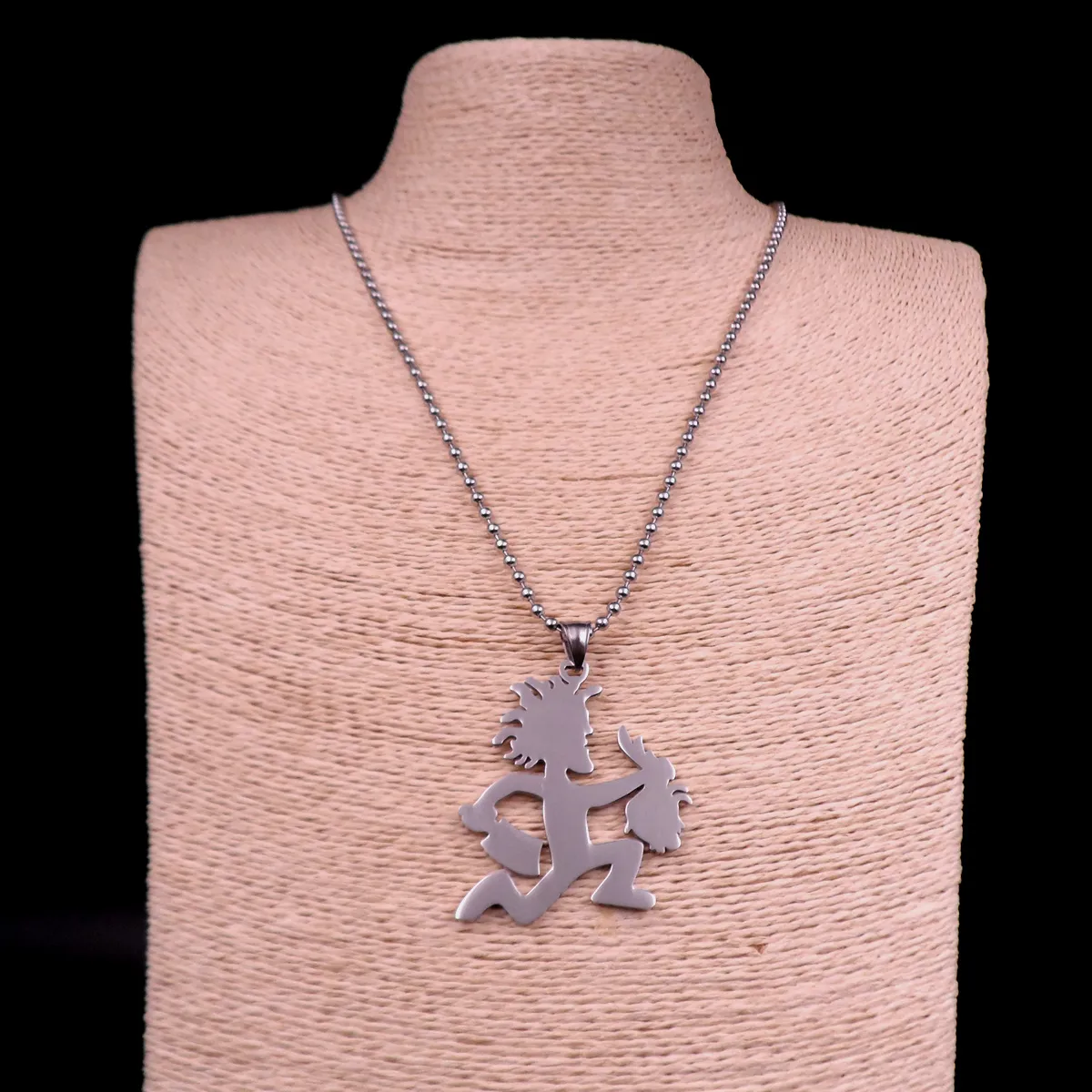 ICP Jewelry Stainless Steel Hatchetman Pendant Necklace For Girls 3mm ...