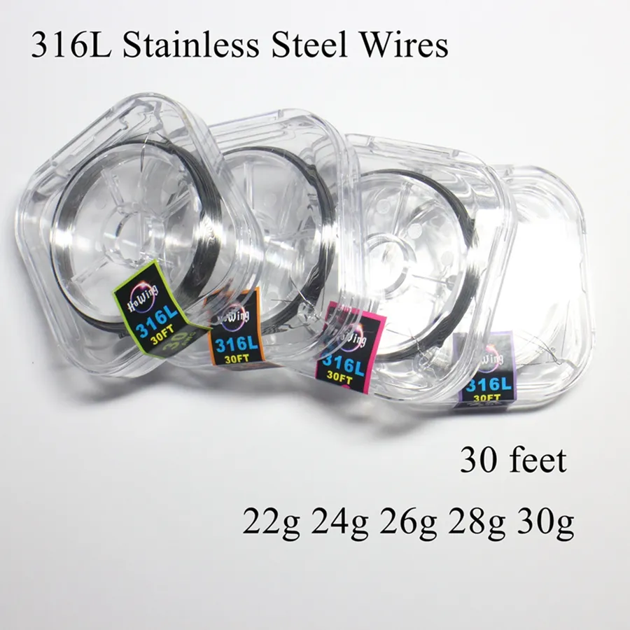 DHgate.com:20pcs Stainless Steel 316L Resistance Wires SS 30 Feet 30Ft Coils Heating Wire AWG ...