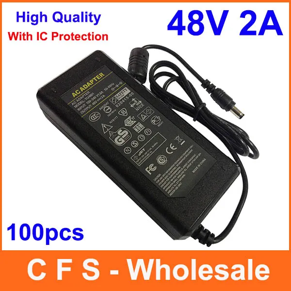 DC 48V 2A Switching Power Supply Adapter: Desktop Replacement, High ...