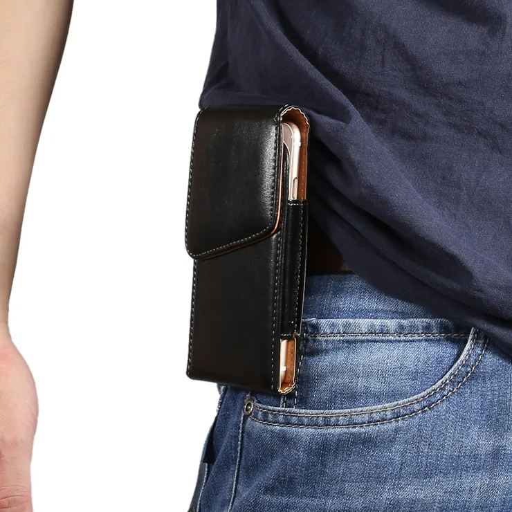 Universal Leather Phone Hip Holster: Clip Belt Case Pouch For IPhone ...