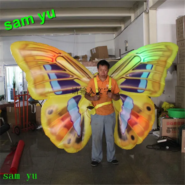 Wholesale 2m Wideth Inflatable Butterfly With Sunblaster Led Wings ...
