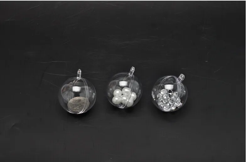 Christmas Decorations Balls Openable Transparent Plastic Christmas Tree ...
