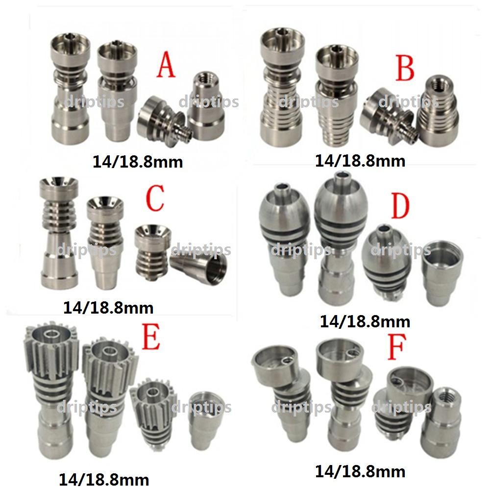 Titanium Nail 4 En 1 Domeless Titanium Nails Titan Nail 14mm 18.8mm ...