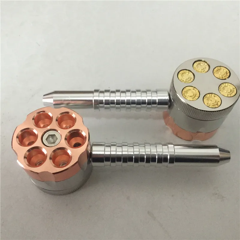 Metal Herb Grinder Tobacco Grinder, Bullet Rotating Pipe Style Smoking ...
