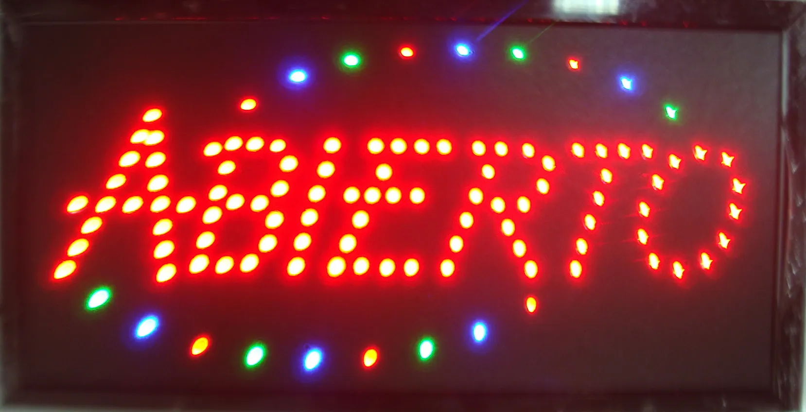 Customizable Animated LED ABIERTO SIGN BOARD Neon Light, Eye-Catching ...