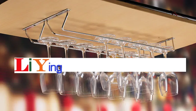 Stainless Steel Wine Glass Wall Rack Holders Hanger Bar Tools Hanging ...