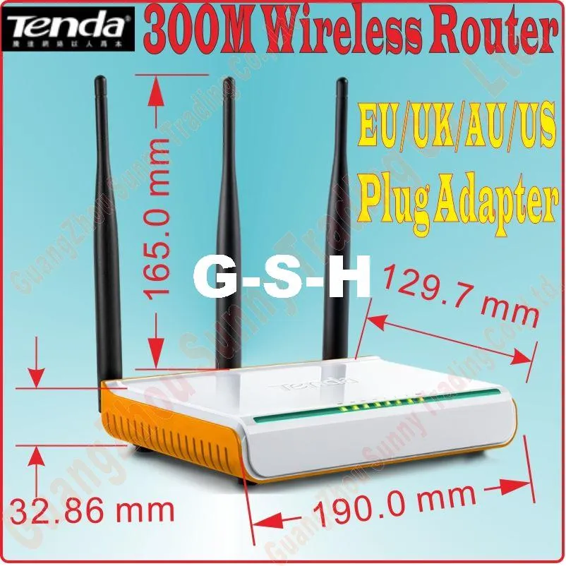 DHgate.com:2024 NEWTenda W303R/W304R Wireless Router, 300Mbps WiFi Router with 4 LAN Ports ...