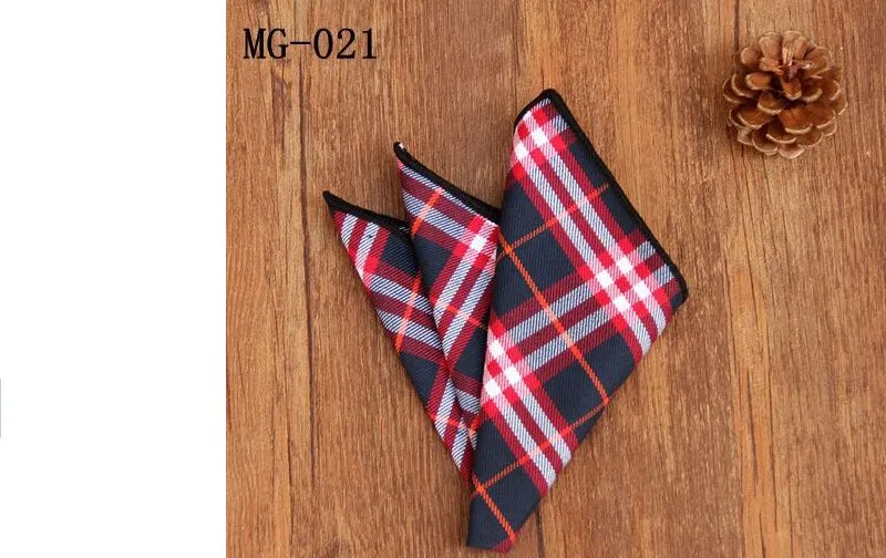 Men's Cotton Plaid Pocket Square Hankerchief In For Necktie, Cocktail ...