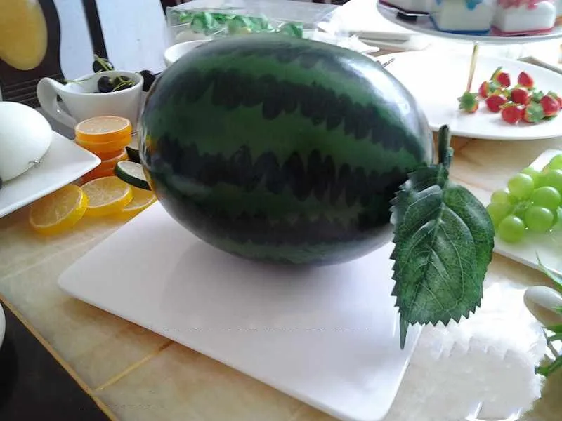 Large Size Artificial Faux Watermelon Simulation Of Plastic Fruits For ...