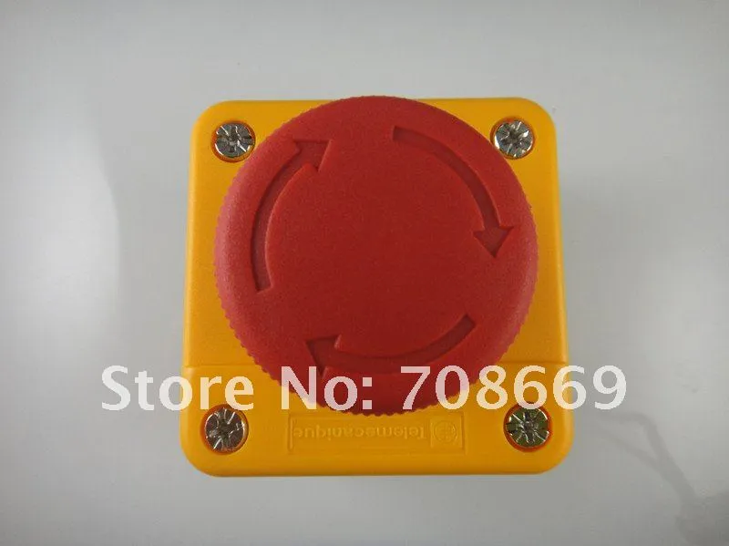 Emergency Stop Push Button Switch Red Sign Control Switch For Safety ...