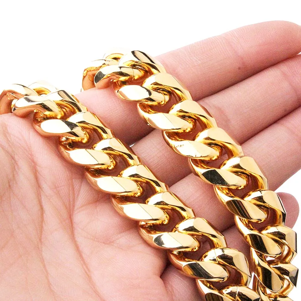 18K Gold Plated Stainless Steel Dragon Latch Clasp Necklace With ...