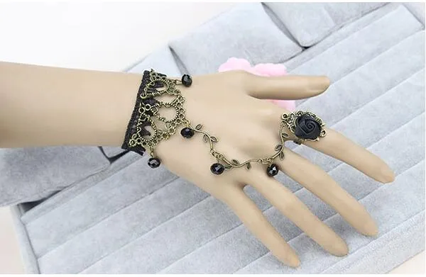 Fashion Retro Style Girll Bracelet Wedding Jewelry Wrist Chain Bangles ...