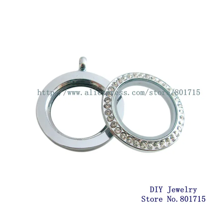 DHgate.com:Round Locket Charms: 30mm Floating Charm Lockets with Twist ...