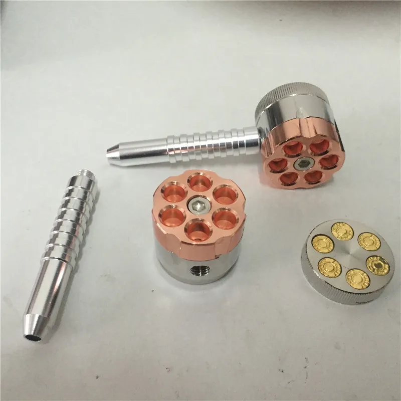 Metal Herb Grinder Tobacco Grinder, Bullet Rotating Pipe Style Smoking ...
