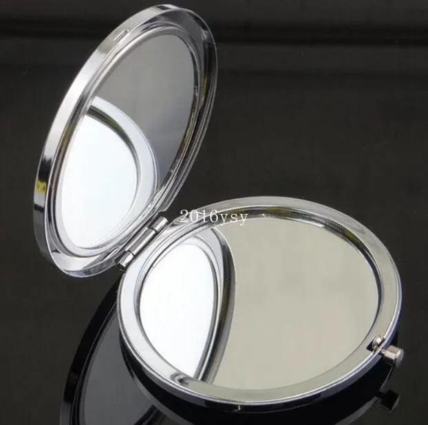 Elegant Pocket Mirrors: Silver Blank Compact Mirrors, Ideal DIY ...