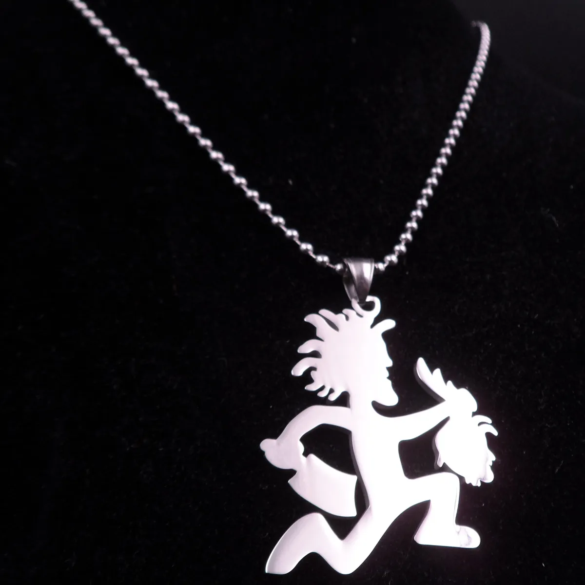 ICP Jewelry Stainless Steel Hatchetman Pendant Necklace For Girls 3mm ...