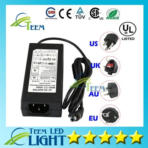 DHgate.com:12V LED Power Supply, 110-240V AC to DC 12V 2A 3A 5A 6A 7A ...