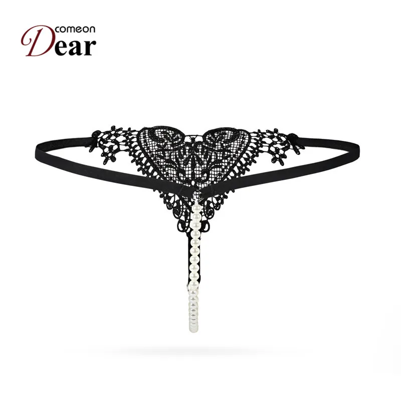 Comeondear Lace Embroidery Sexy G-strings Thongs Tangas Mid-Rise ...