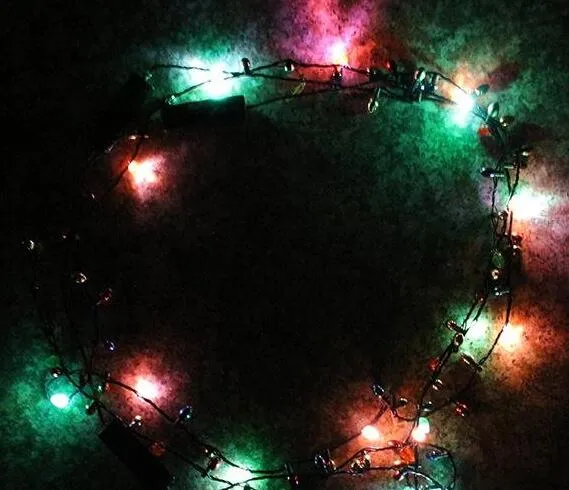 LED Flashing Beaded Necklaces - 8 Lights Glow Necklace Bulk Party ...