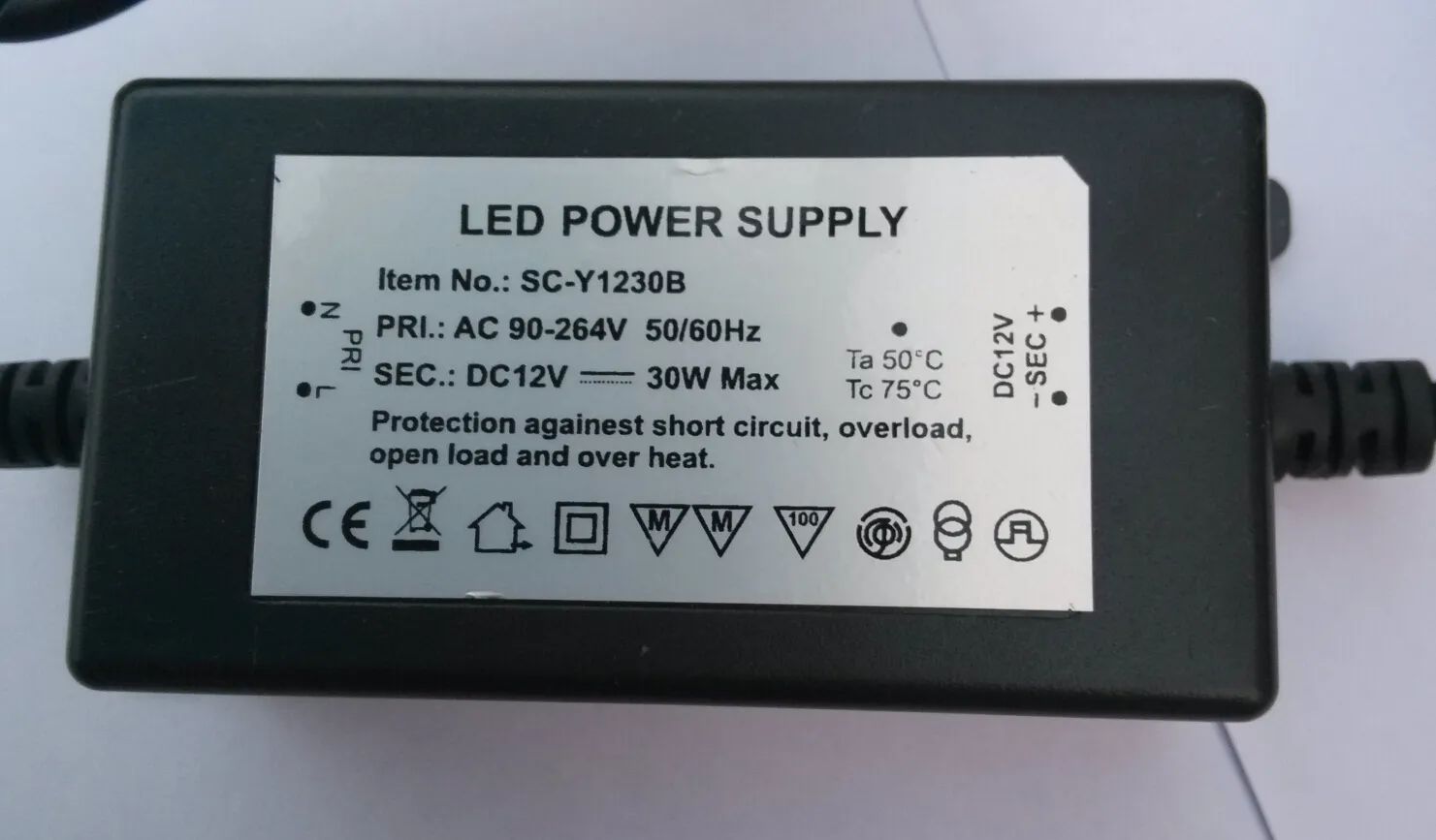 DHgate.com:12V 30W LED Driver Power Supply, LED Light Transformer, EU ...