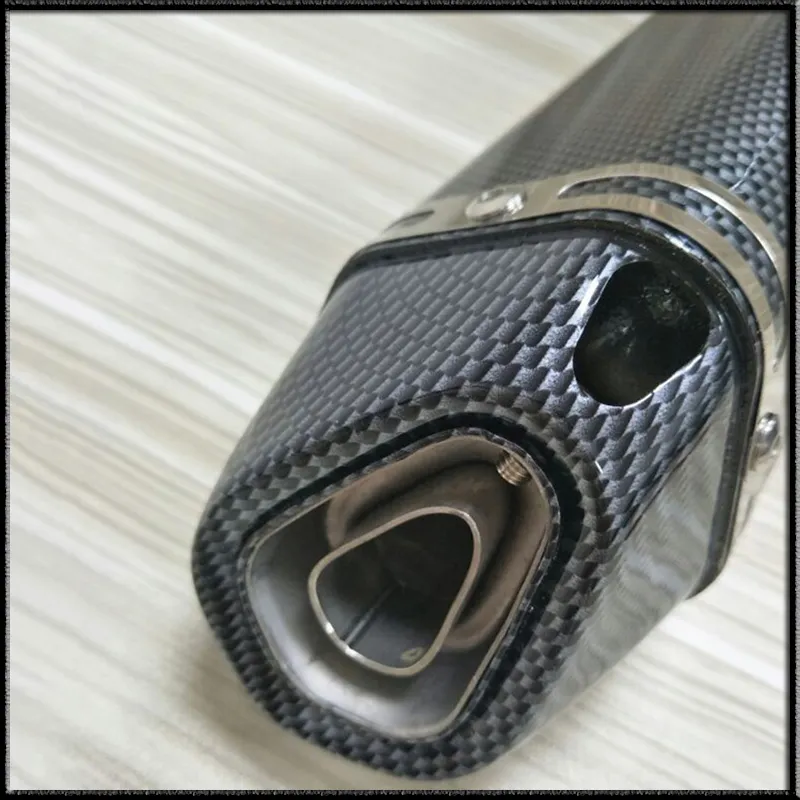 Universal Motorcycle Exhaust Muffler Pipe - 38-51mm Modified Scooter ...