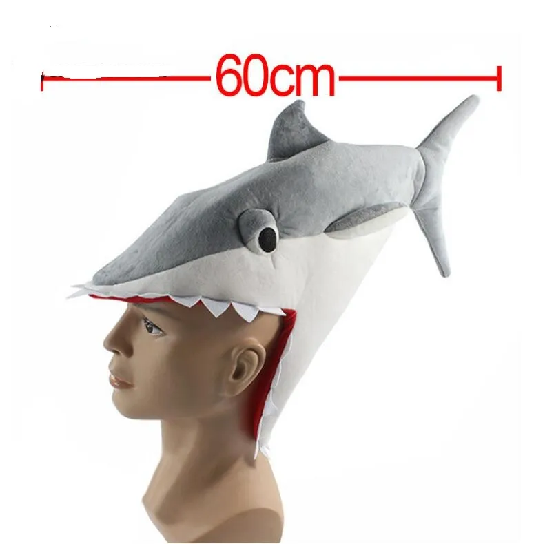 Novelty Shark Costume Hat Shark Hat Fish Cosplay Costume Hat Hallowmas ...