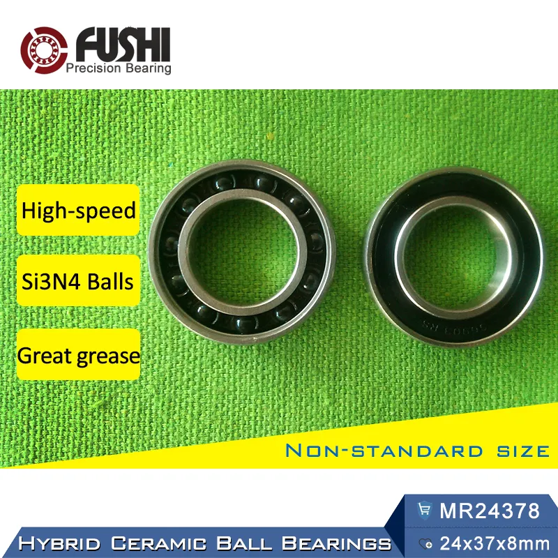 Hybrid Ceramic Bearing 24378 24x37x8 mm ABEC-1, Bicycle Hub, 24378RS ...