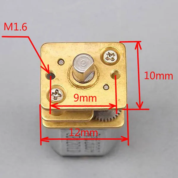 Wholesale 3 6V DC Small Micro Metal Geared Box Electric Motor High ...