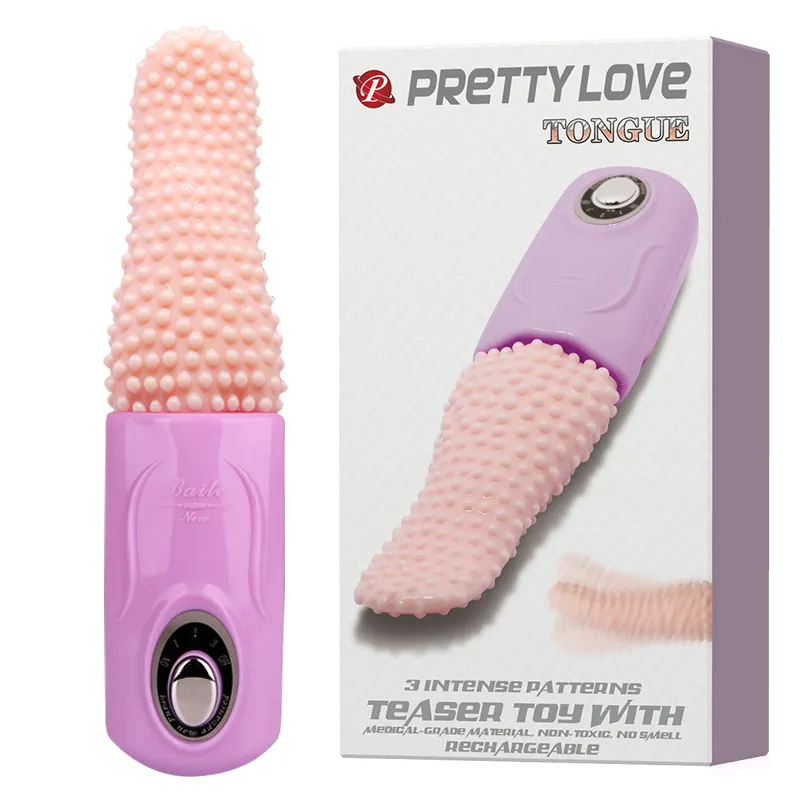 DHgate.com:Prettylove G-Spot Oral Vibrator USB Rechargeable Tongue Licking Toy Powerful 3 Speed ...