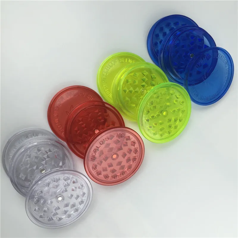Wholesale Colorful Plastic Grinder Set 60mm Length With Green, Red ...