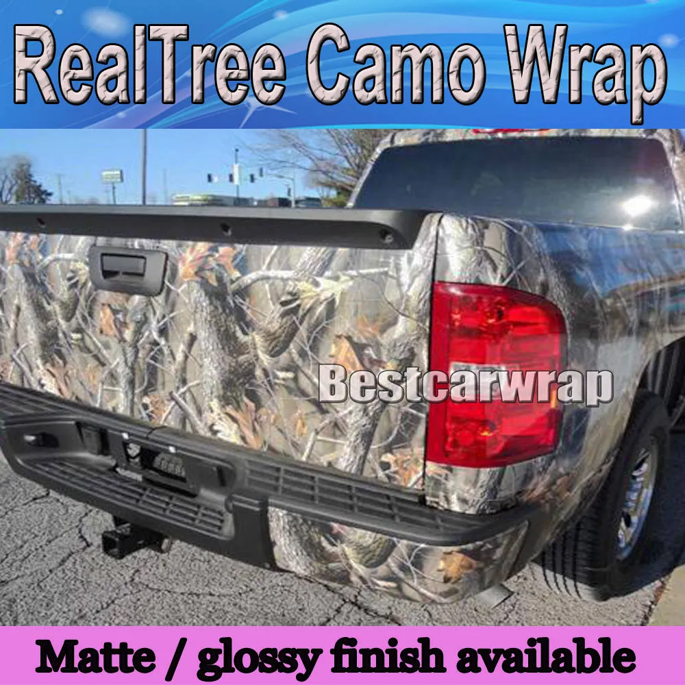 Realtree Snow Camo Truck Wrap