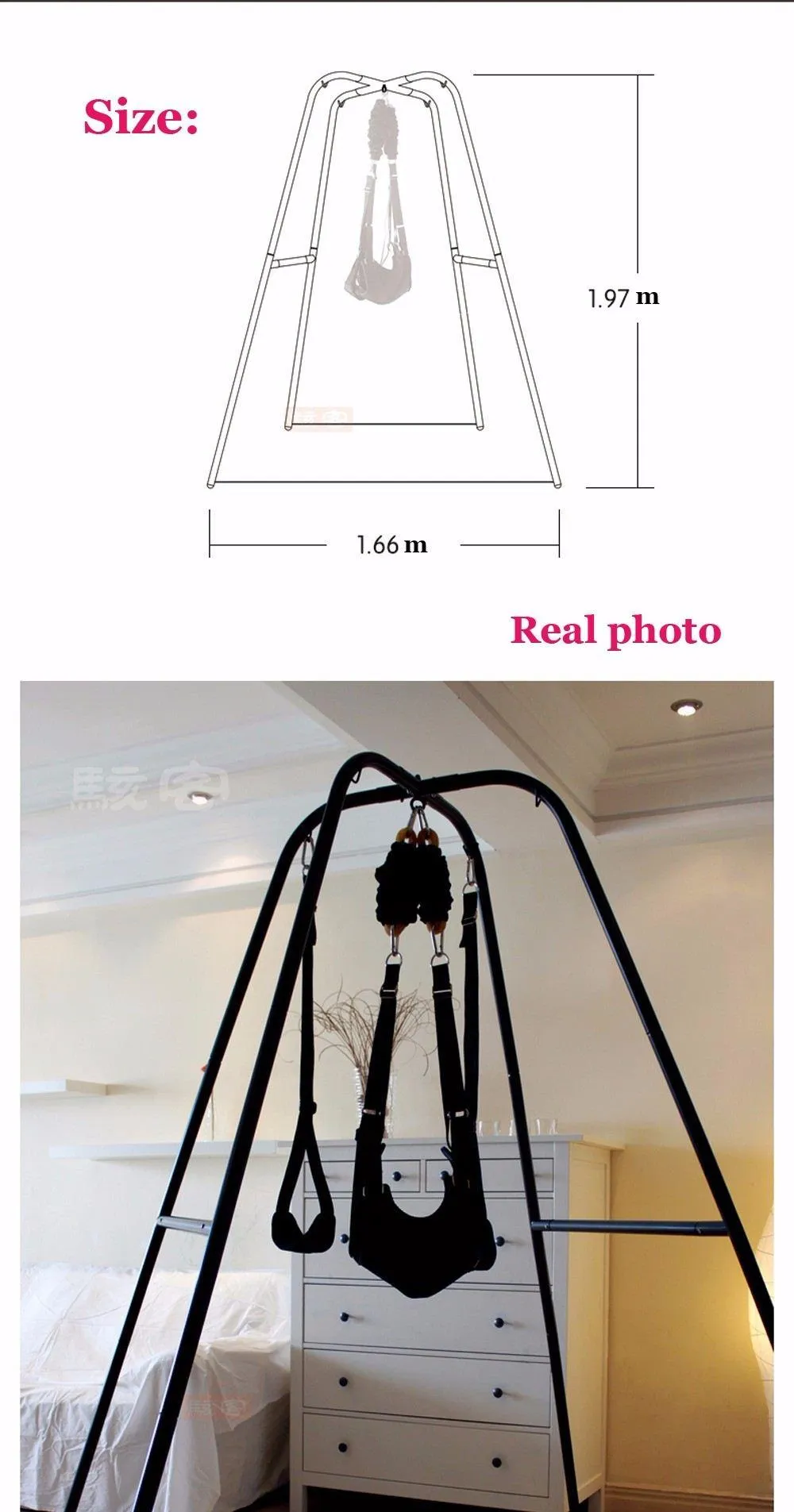 Toughage Sex Swing Set Luxury Love Swing Hanging Chair With Wrist