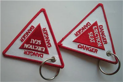 DHgate.com:Embroidered Logo Custom Ejection Seat Key Tag - Multicolor ...