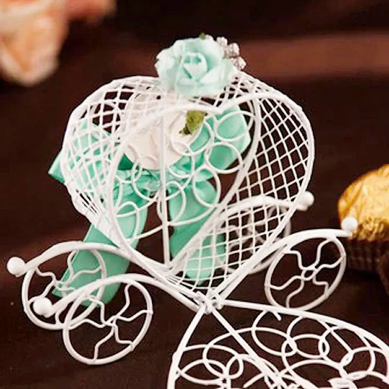 Heart Shaped Candy Boxes, European Style Iron Cinderella Carriage ...