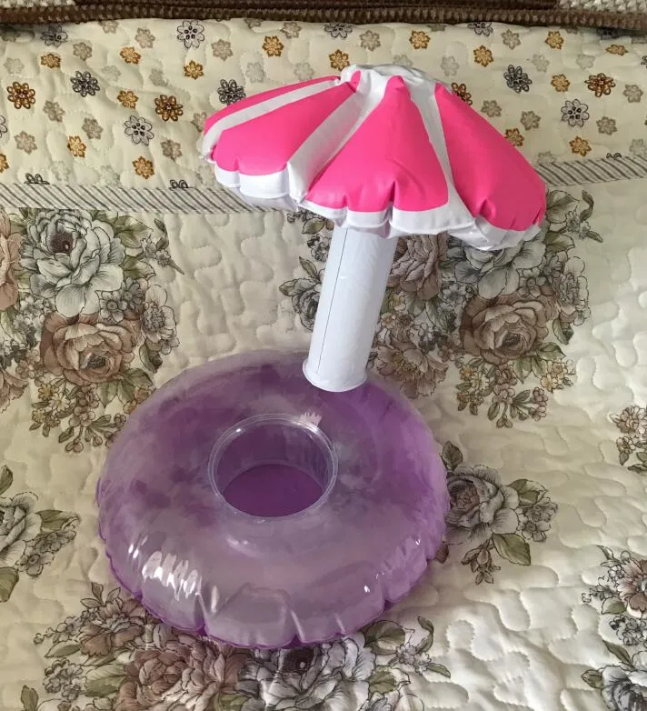 Beach Cup Holders Inflatable Water Toy Drink Floats Novelty Umbrella ...