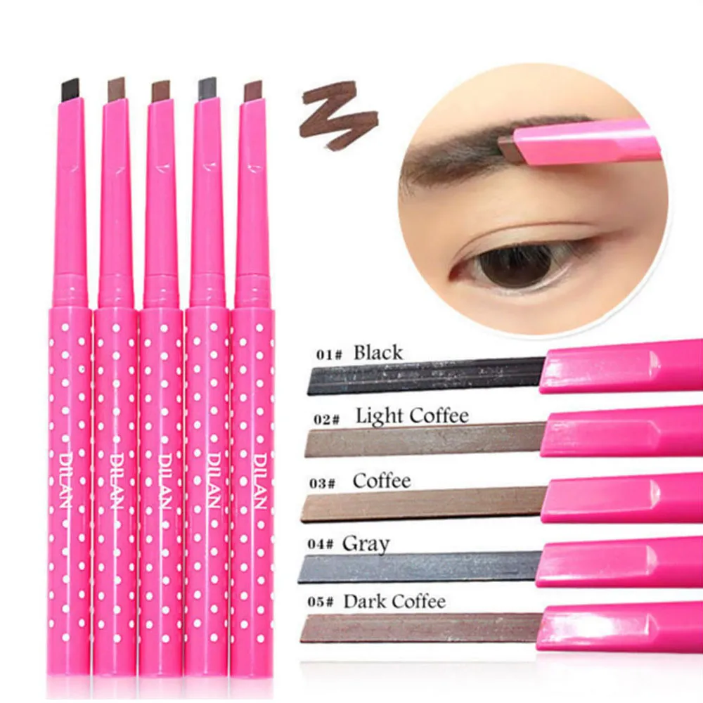Natural Waterproof Longlasting Shadow Eyebrow Pencil Kit Eye Brow Pen ...