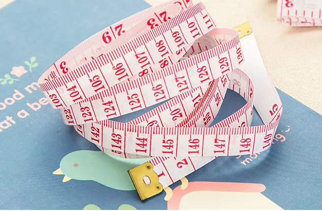 5m Cute Mini Measuring Tape for Waist Circumference with Three Rulers ...