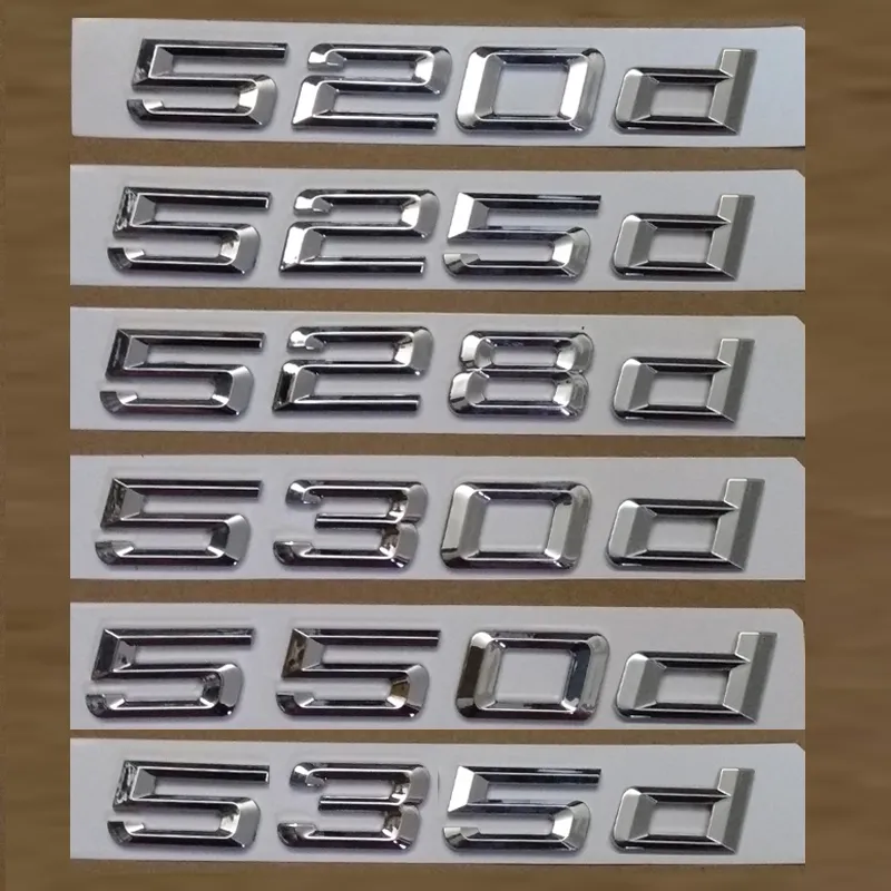 Car Rear Emblem Stickers - M Power & M Performance for 5 Series F10 E60 ...