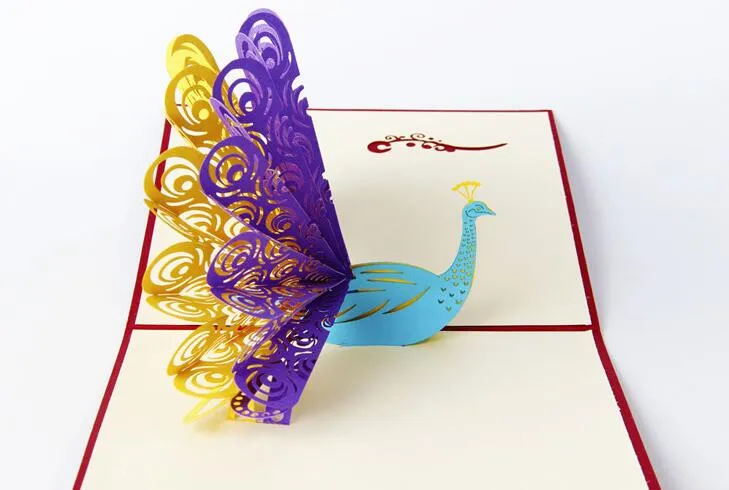 3D Pop Up Rakhi Card Diy Peacock Birthday Easter Anniversary Mothers ...