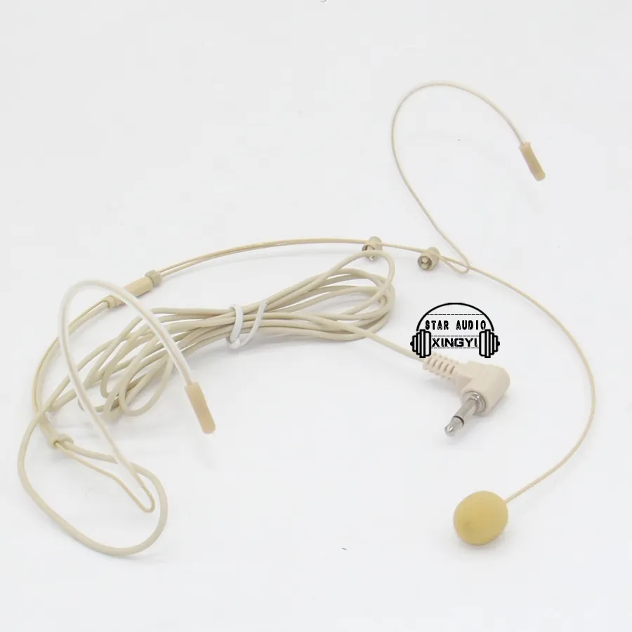 Invisible Flesh Color 3.5mm Single Earhook Headset Microphone Boom Arm ...