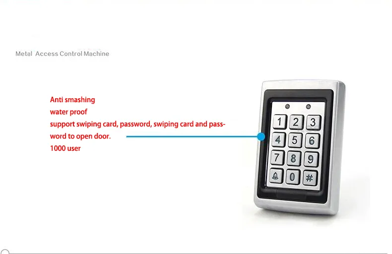 Heavy-Duty RFID Access Control Keypad - Anti-Smash, Waterproof Door ...