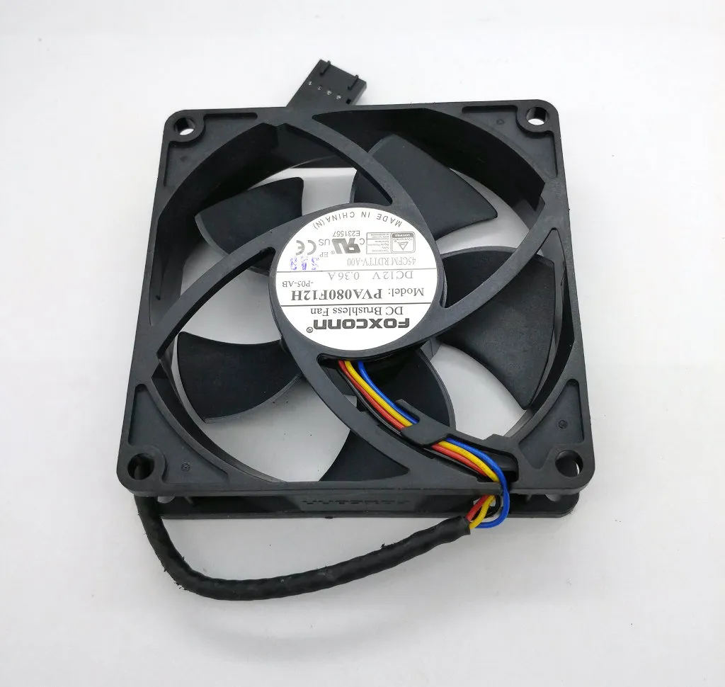 Foxconn PVA080F12H 12V 0.36A Computer Cooling Fans 80x80x20mm 4 Line ...