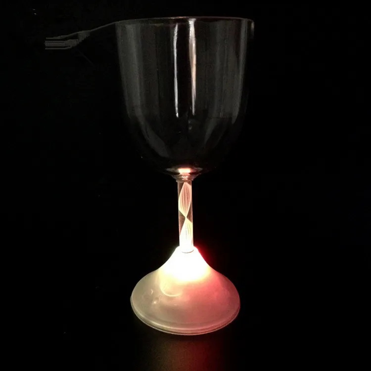 LED Flash Wine Cup Colorful Changed Glow Goblet Cups For Bar Wedding Christmas Party Table ...