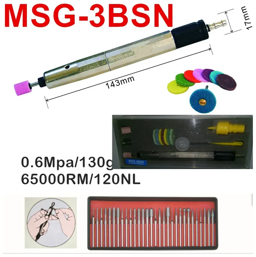 High Speed Micro Air Grinder Mini Die Grinder Pneumatic MSG 3BSN MAG ...