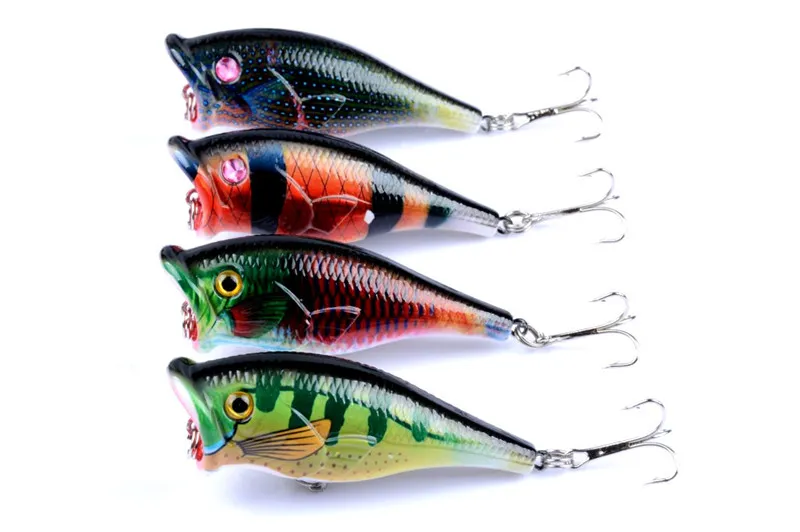 Colorful Painted Laser Popper Bait, 7.5cm 7.8g, Swimming Depth 0.2-0.6m ...